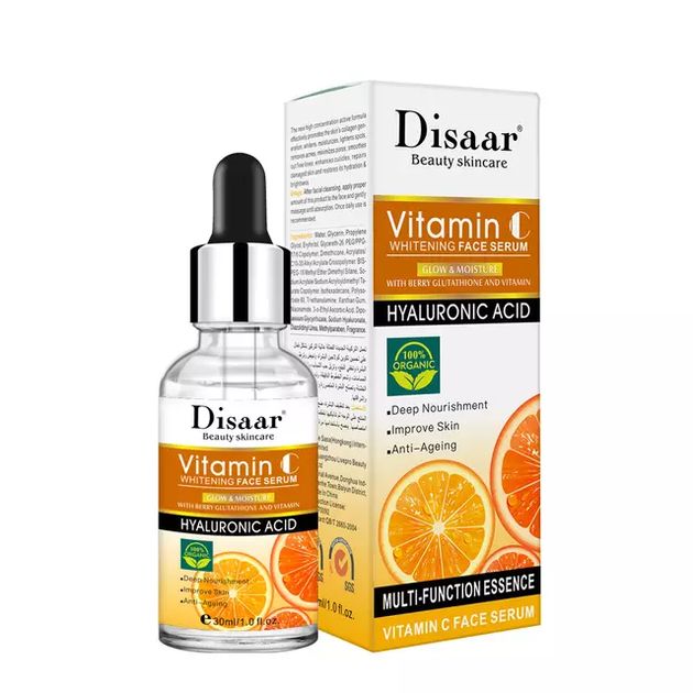 DISAAR Vitamin C Whitening Face Serum with Hyaluronic Acid and Berry G | Ginax Store
