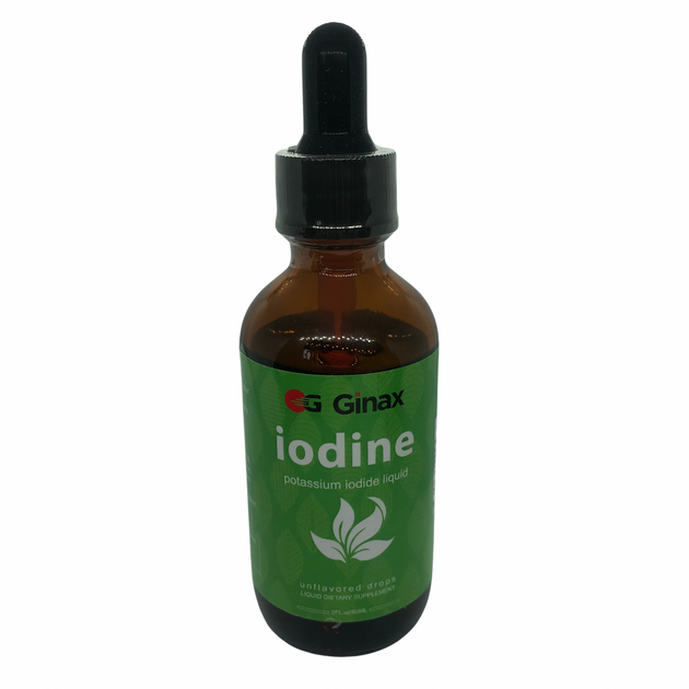 GINAX Iodine Drops (60ml, 250mcg, unflavored) | Dietary Supplement for ...
