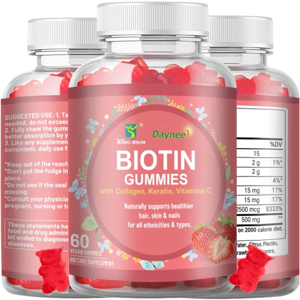 Biotin Gummies with Collagen, Vitamin C and Keratin | Ginax Store