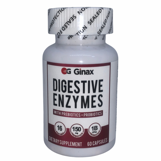 GINAX Digestive Enzymes Capsule with Prebiotics and Probiotics | Dieta ...