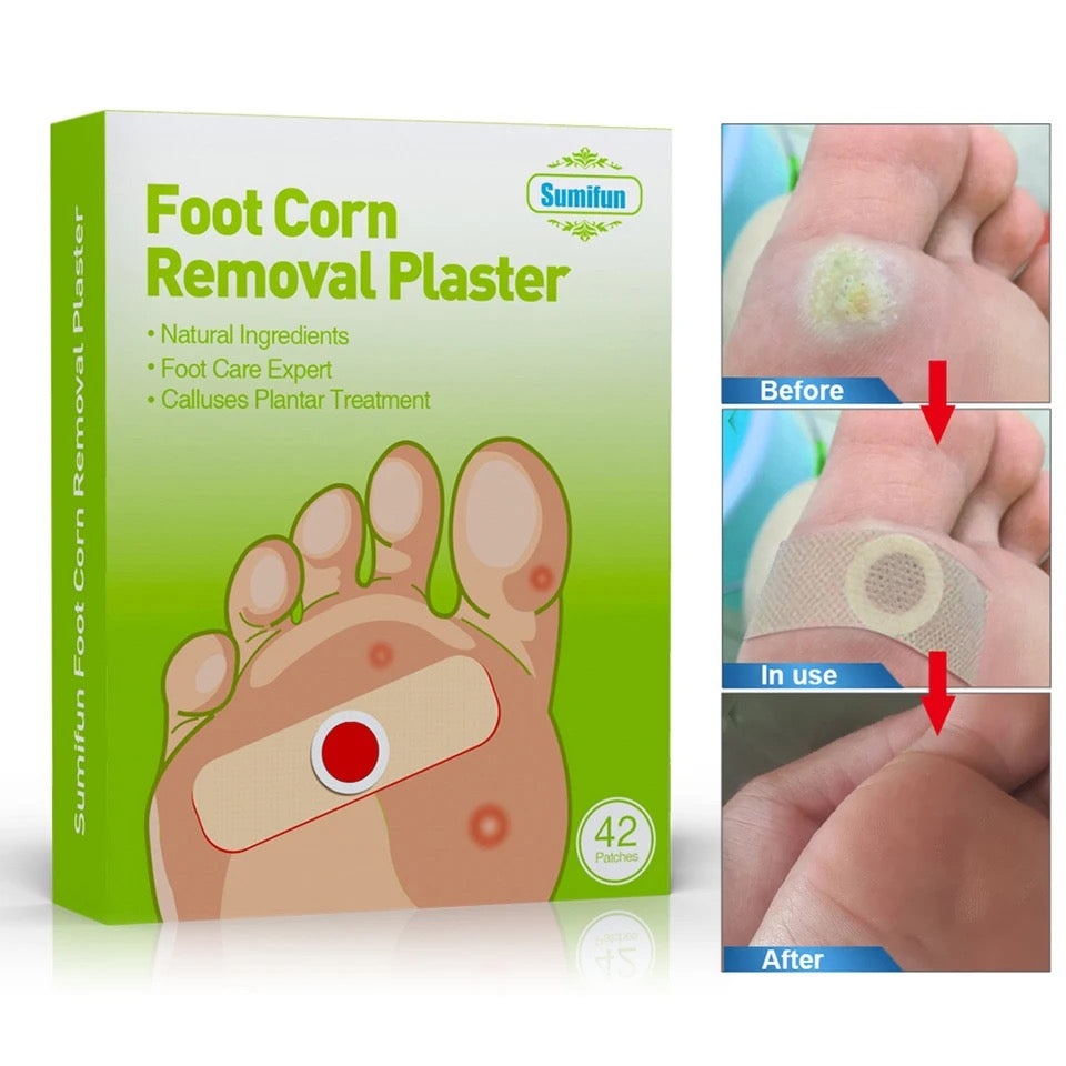 Foot Corn Removal Plaster (42 Plasters) | Medicated Patch for Foot Cor ...