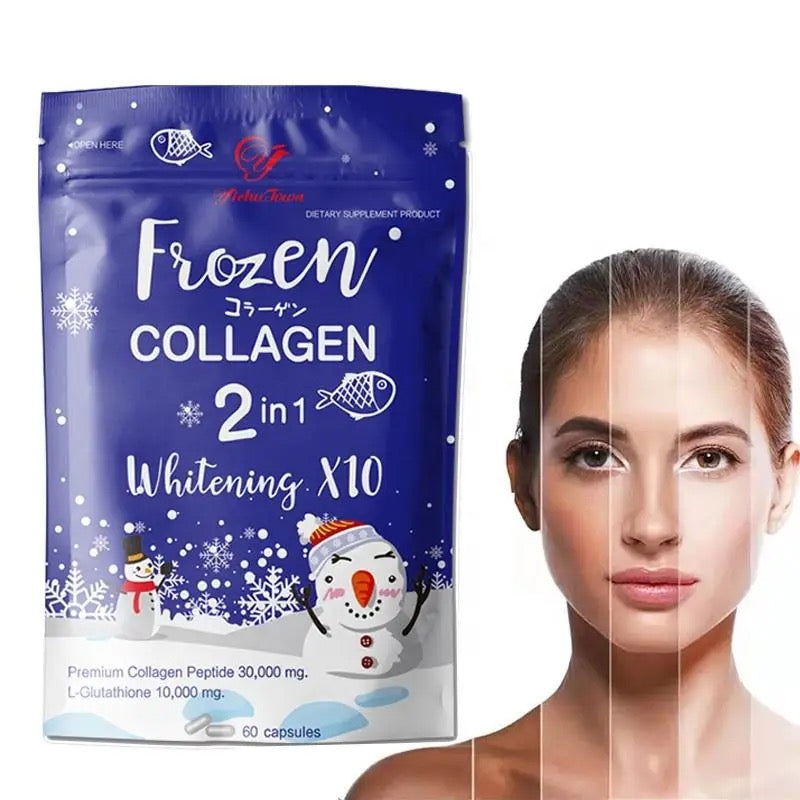 Frozen Collagen Capsule with L-Glutathione, Pomegranate, CoQ10, and Be ...