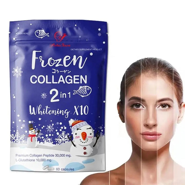 Frozen Collagen Capsule with L-Glutathione, Pomegranate, CoQ10, and Be ...