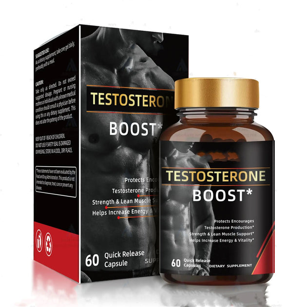 Testosterone Boost Capsules (1400mg) | Dietary Supplement for Testoste ...