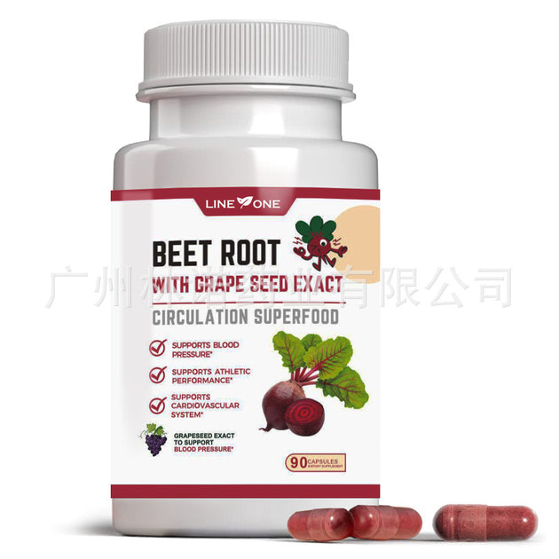 Beetroot Capsules with Grape Seed (90 capsules, 1850mg) | Dietary Supp ...