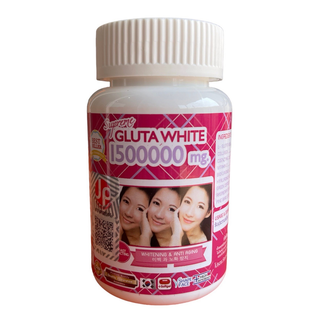 Gluta White Capsules with L-Glutathione, Collagen, CoQ 10, and Vitamin ...