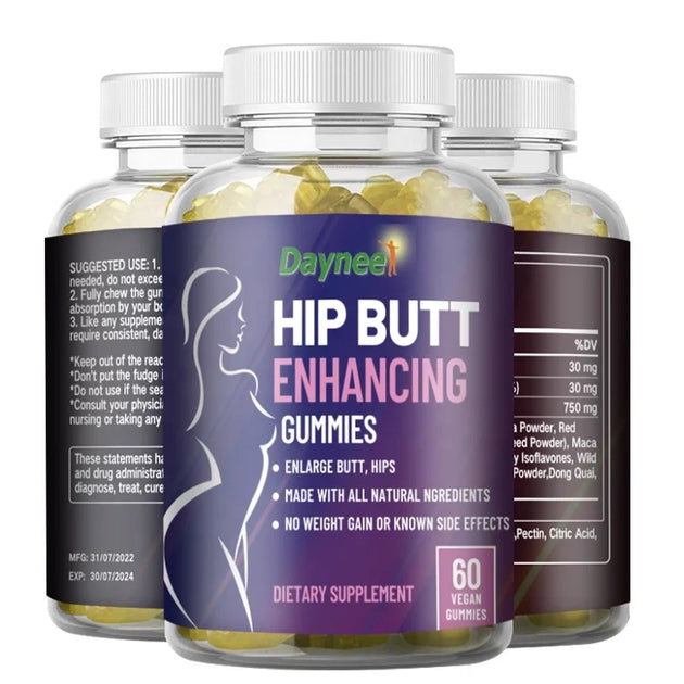 Hip and Butt Enhancing Gummies | Dietary Supplement for Curvy Hips and ...