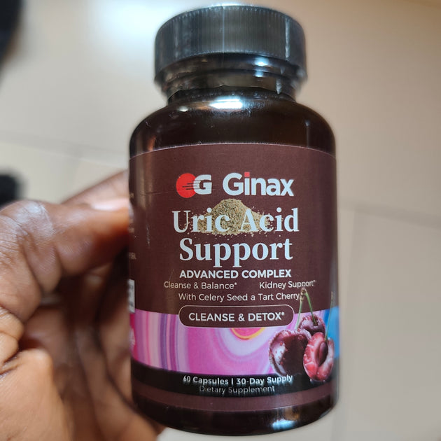 GINAX Uric Acid Support Capsules | Dietary Supplement for Joint, Mobil ...
