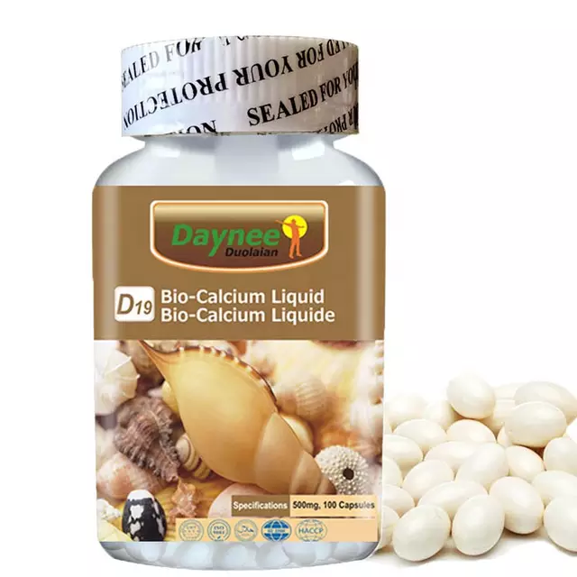Bio-Calcium Liquid Capsule with Vitamin D | Dietary Supplement for Str ...